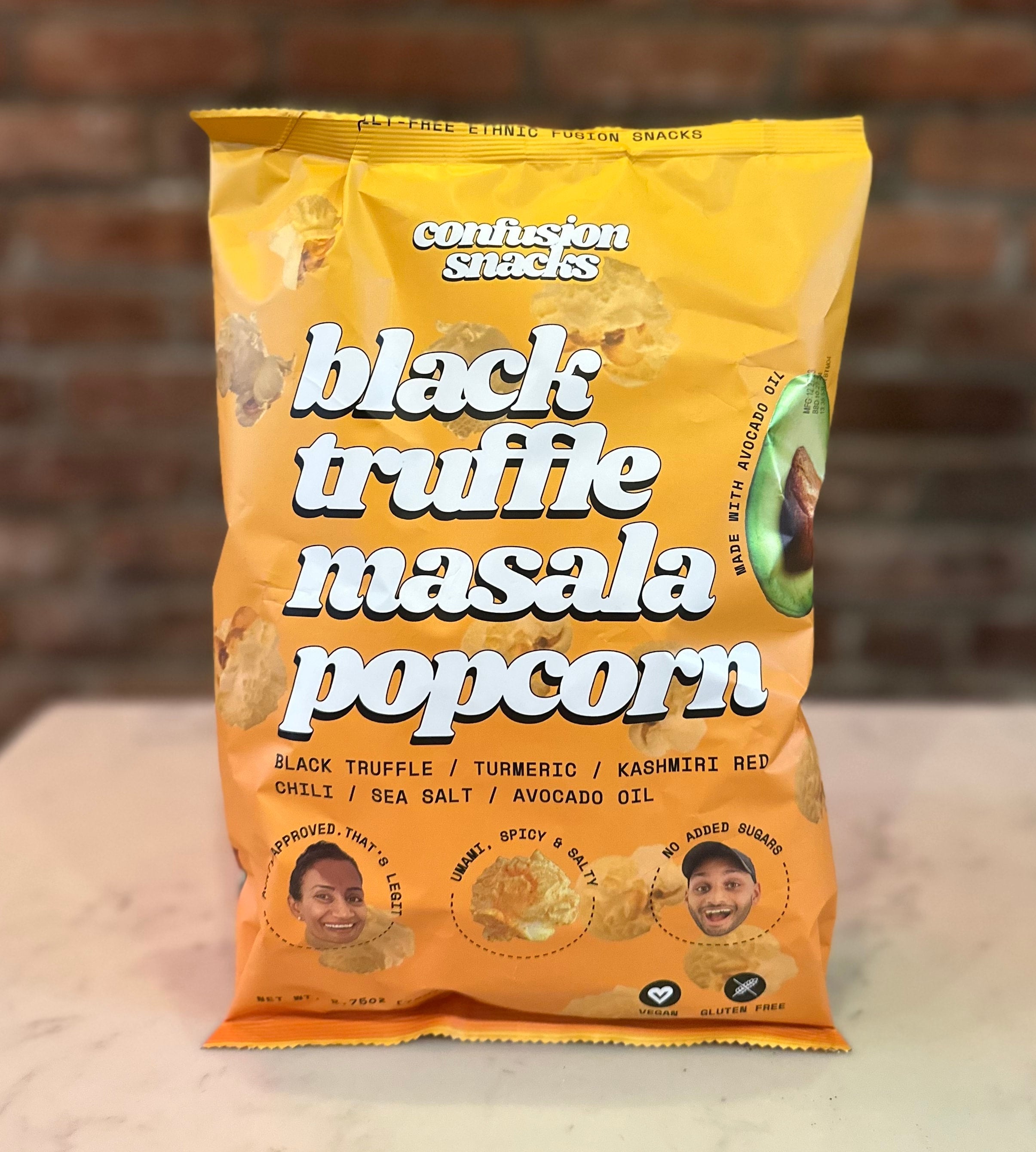 Black Truffle Masala Popcorn by Confusion Snacks | Desi Galli - Fresh ...